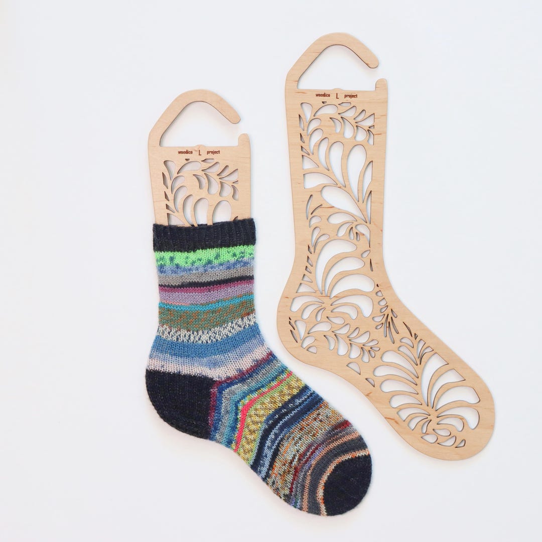Wooden Sock Blockers 2 Pcs Petals: a Tool for Displaying, Shaping and ...