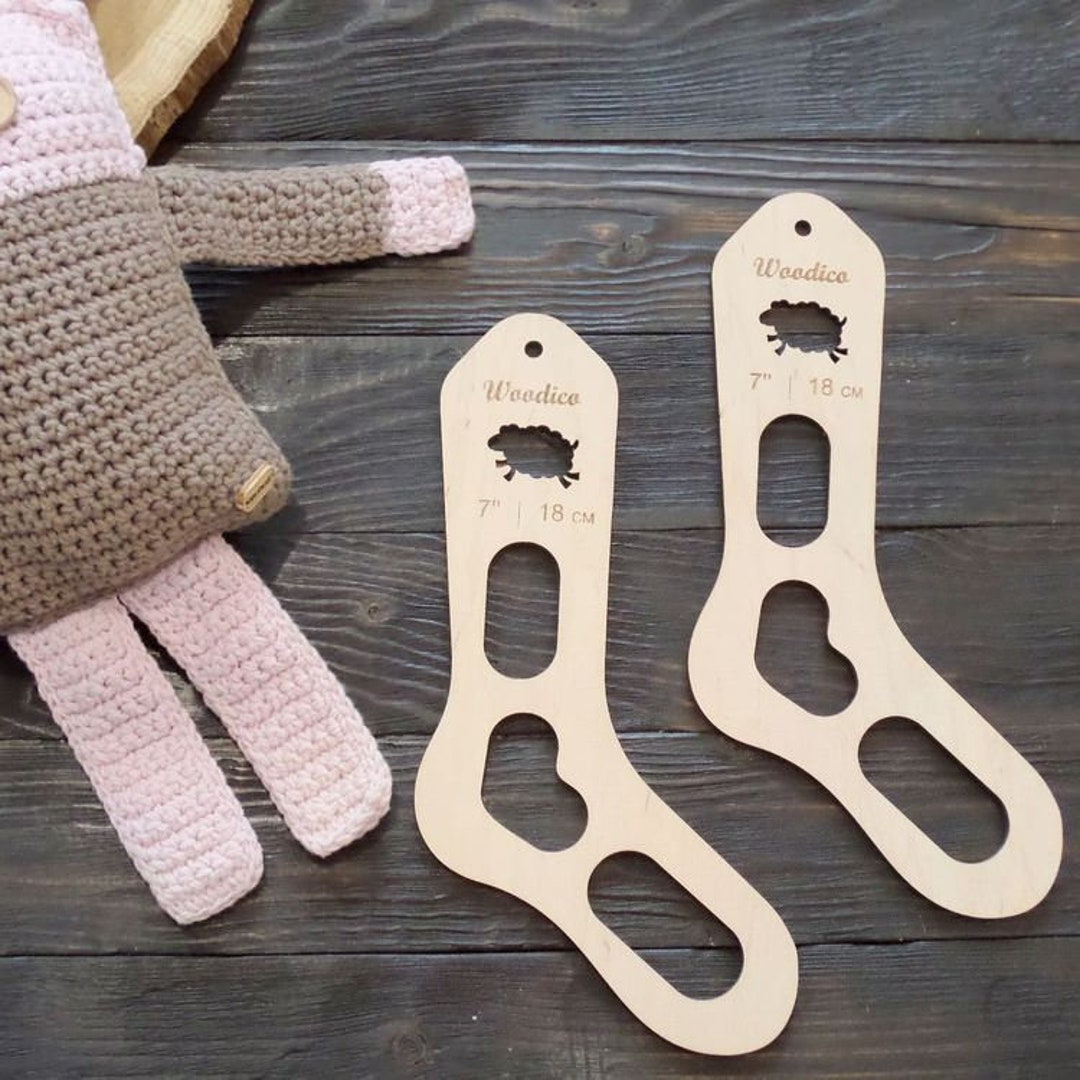 Wooden Baby Sock Blockers 2 Pcs Sheep, a Tool for Displaying, Shaping ...
