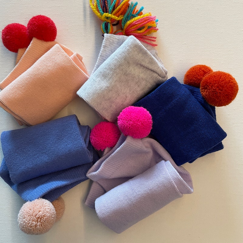 Pom Pom Socks - Etsy