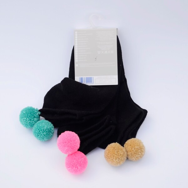 Pom Pom Socks - Etsy