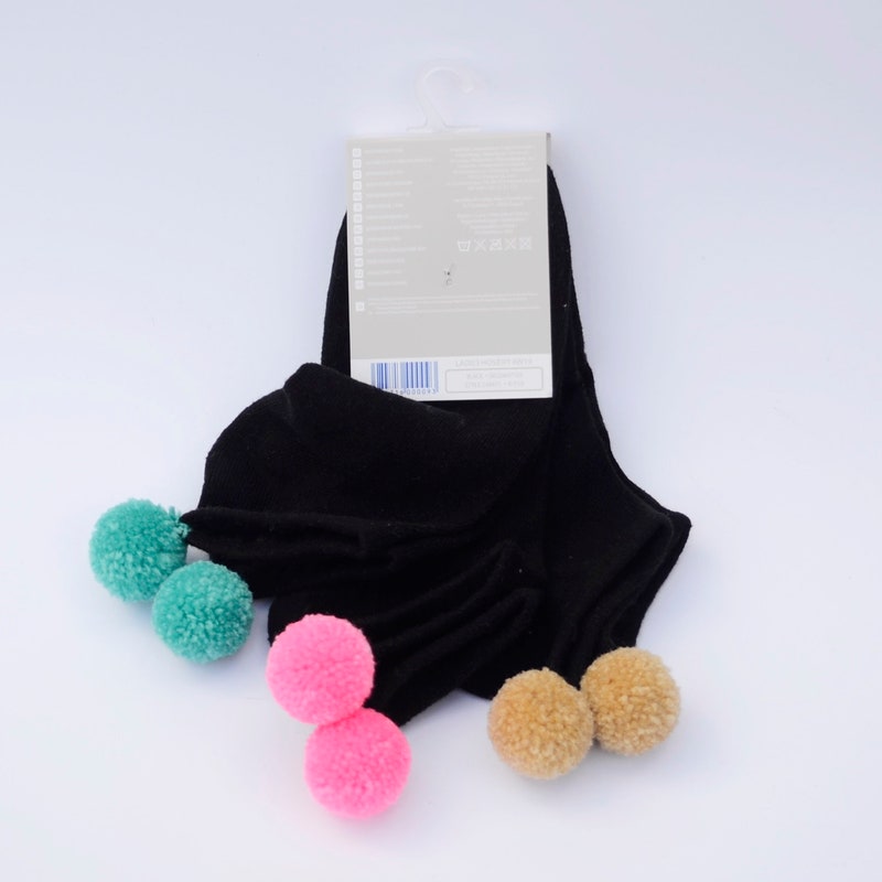 Pom Pom Socks - Etsy