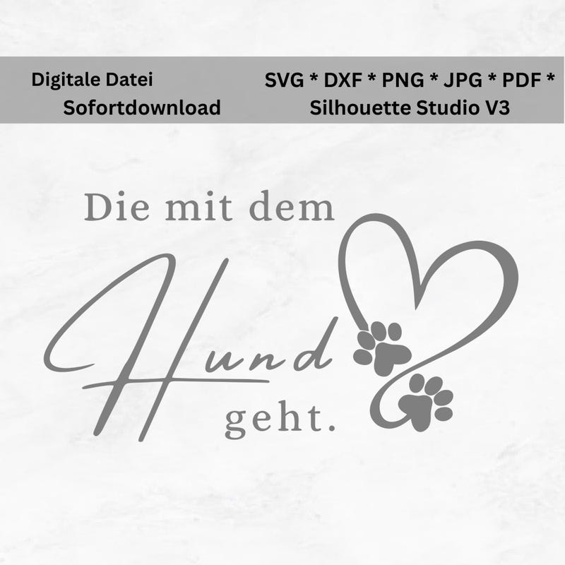 Plotterdatei herz mit pfote - Etsy.de