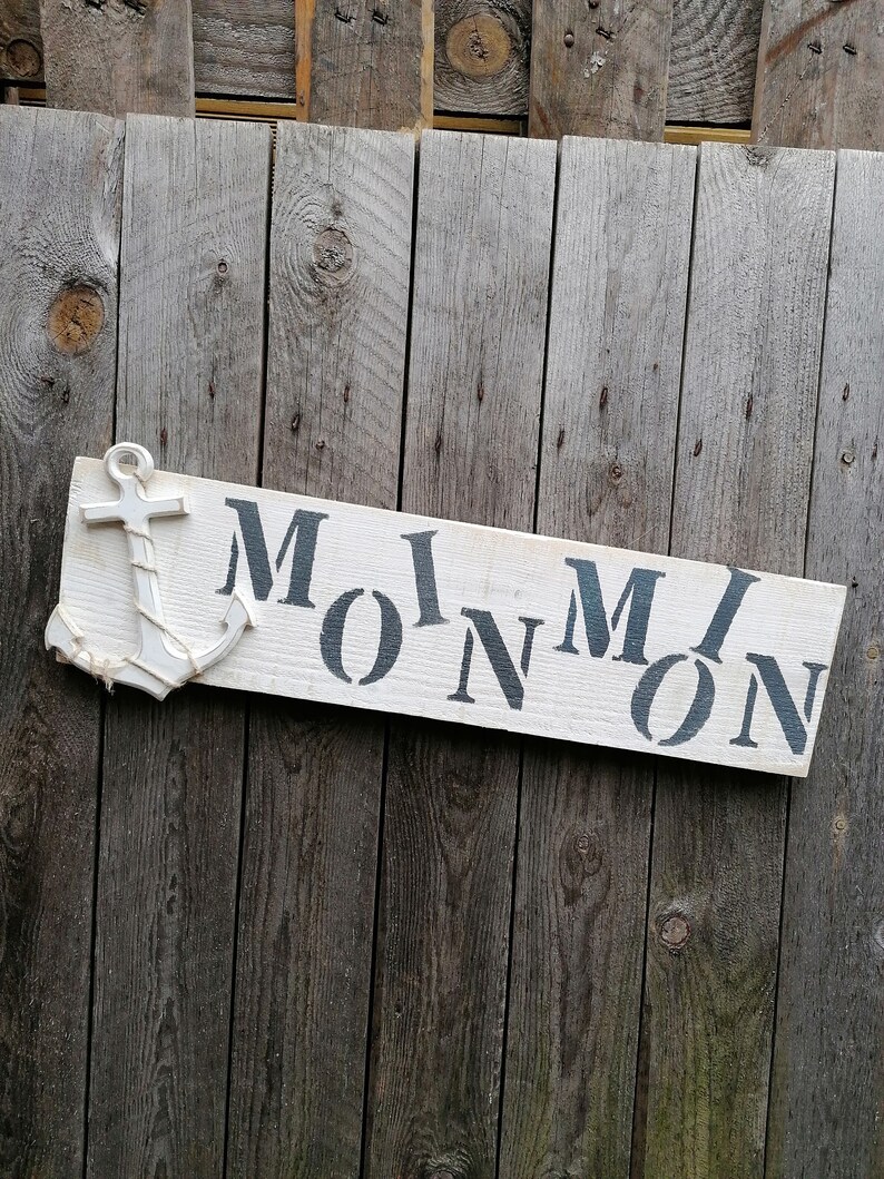 Large Wooden Sign Moin MOIN - Etsy