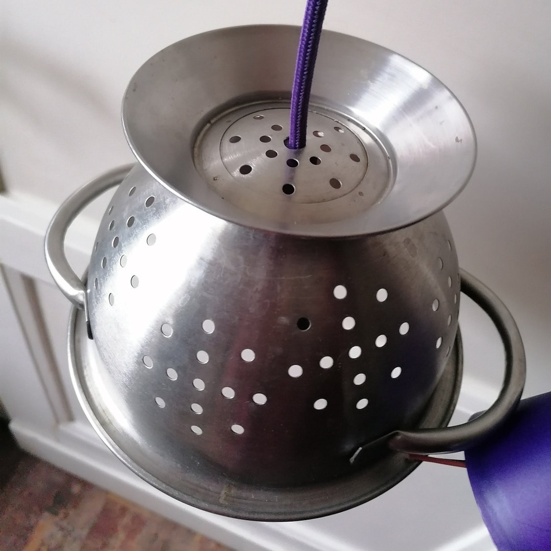 Kitchen Lamp Upcycling Small Old Sieve Purple - Etsy