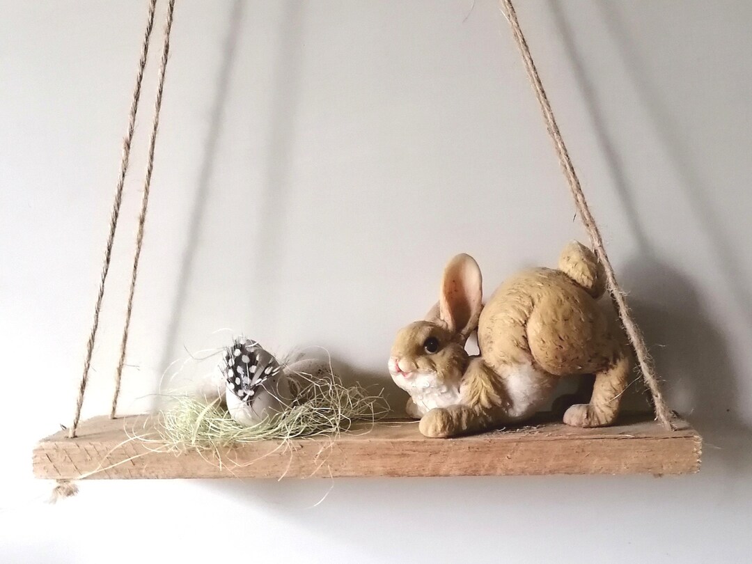 Sweet Little Window Swing Easter Bunny - Etsy