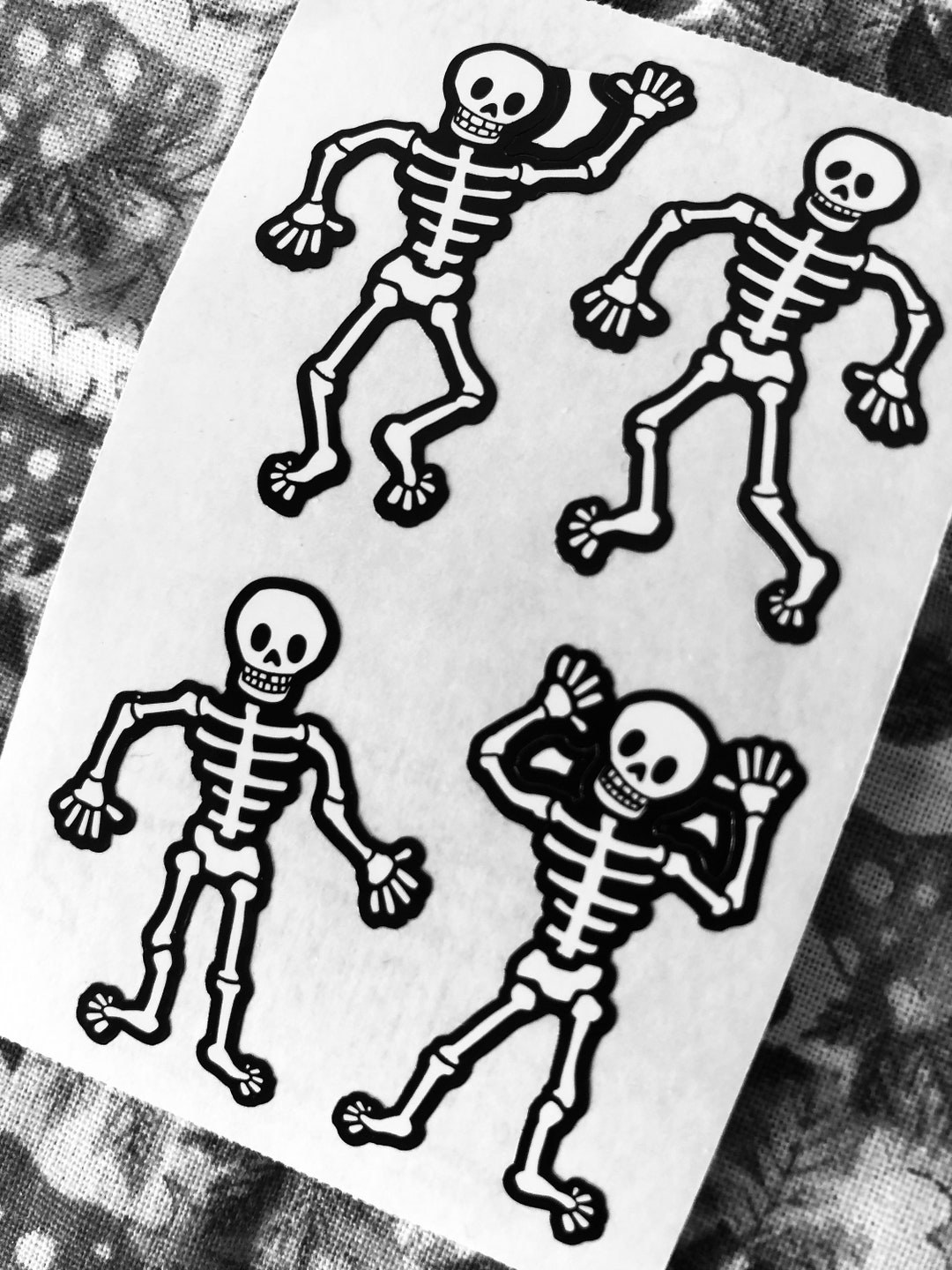 Them Bones Skeleton Stickers - Very HTF Mrs Grossman’s Skull Bone ...