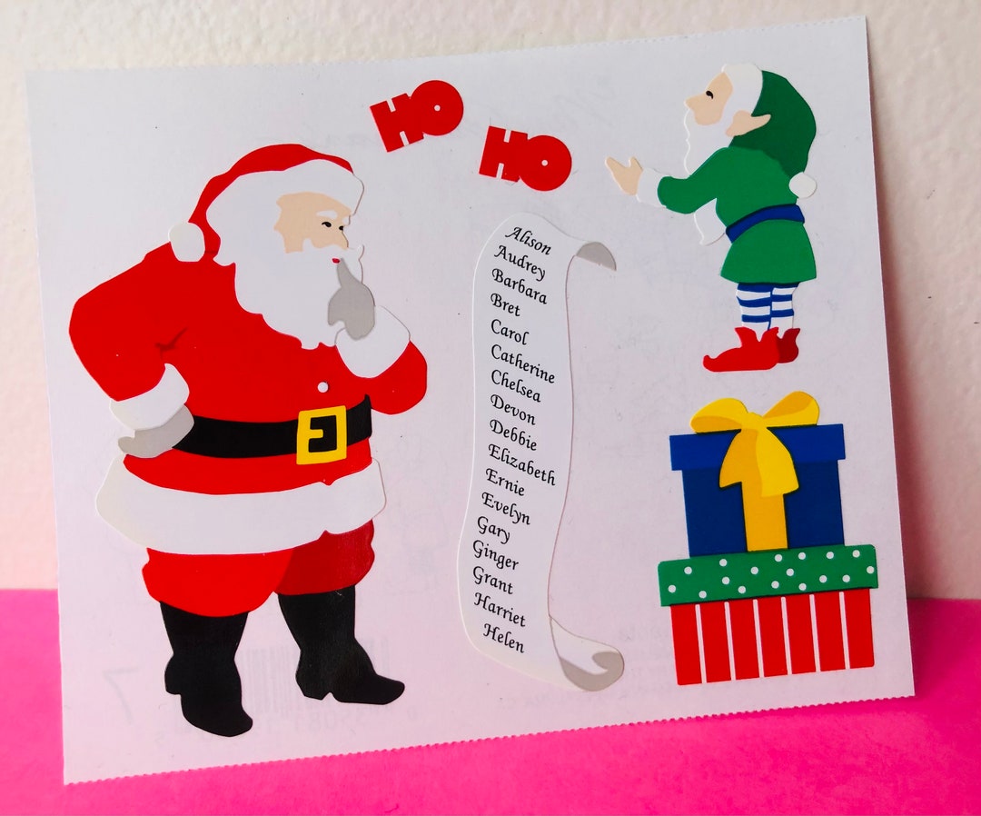 Santa’s Naughty & Nice List Sticker Sheet - NLA Mrs. Grossman's, North ...