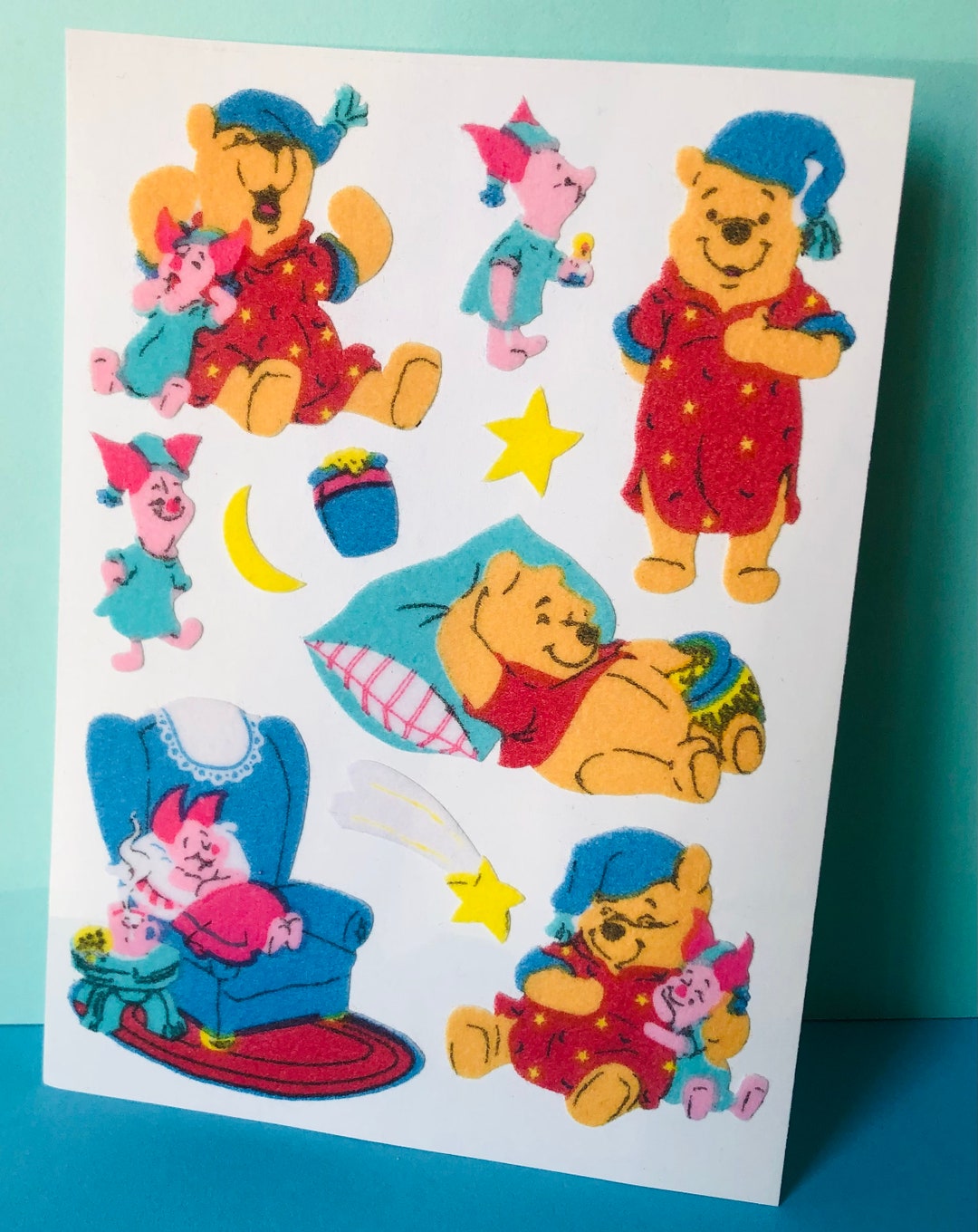 Fuzzy Bedtime Winnie the Pooh & Piglet Too Maxi Sandylion Vintage ...