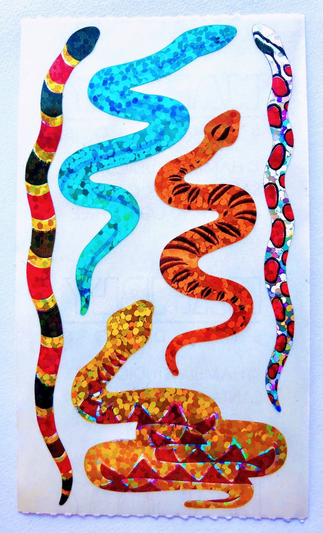 Vintage Prism Snakes Stickers - 80's Rare Hambly, Pit Viper, Coral ...