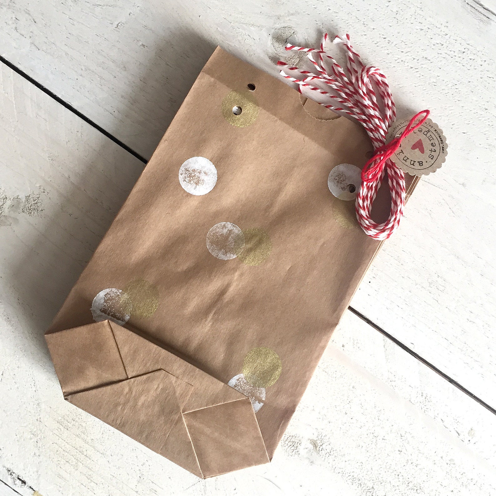 5 Gift Bags for Self-filling, White-gold - Etsy