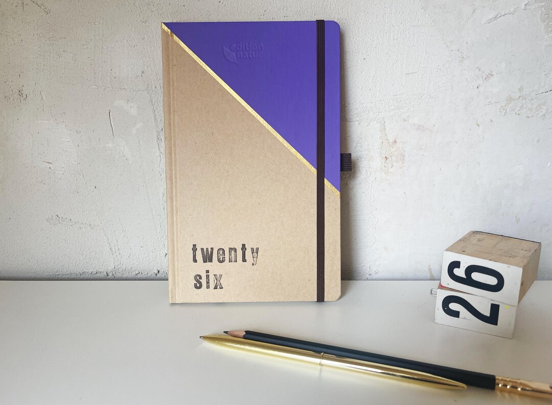 Pocket Calendar, Annual Calendar, Book Calendar 2026, D/E A5, Purple ...