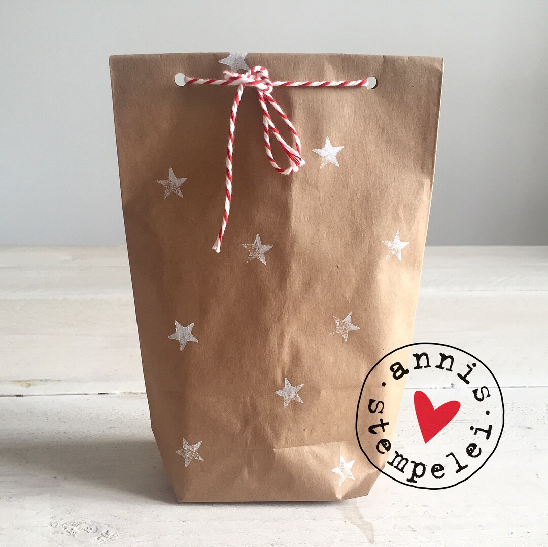 5 Gift Bags to Fill Yourself, Large Stars - Etsy