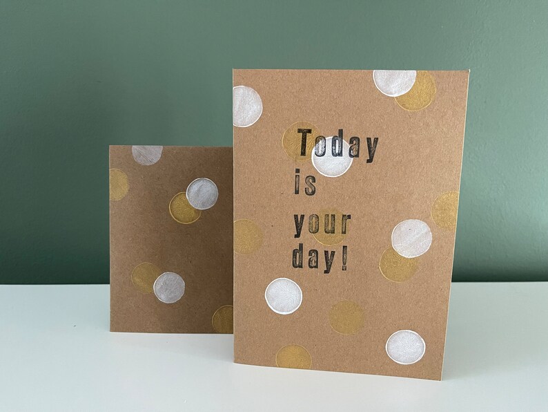 Folding Card "today is Your Day" With Envelope - Etsy