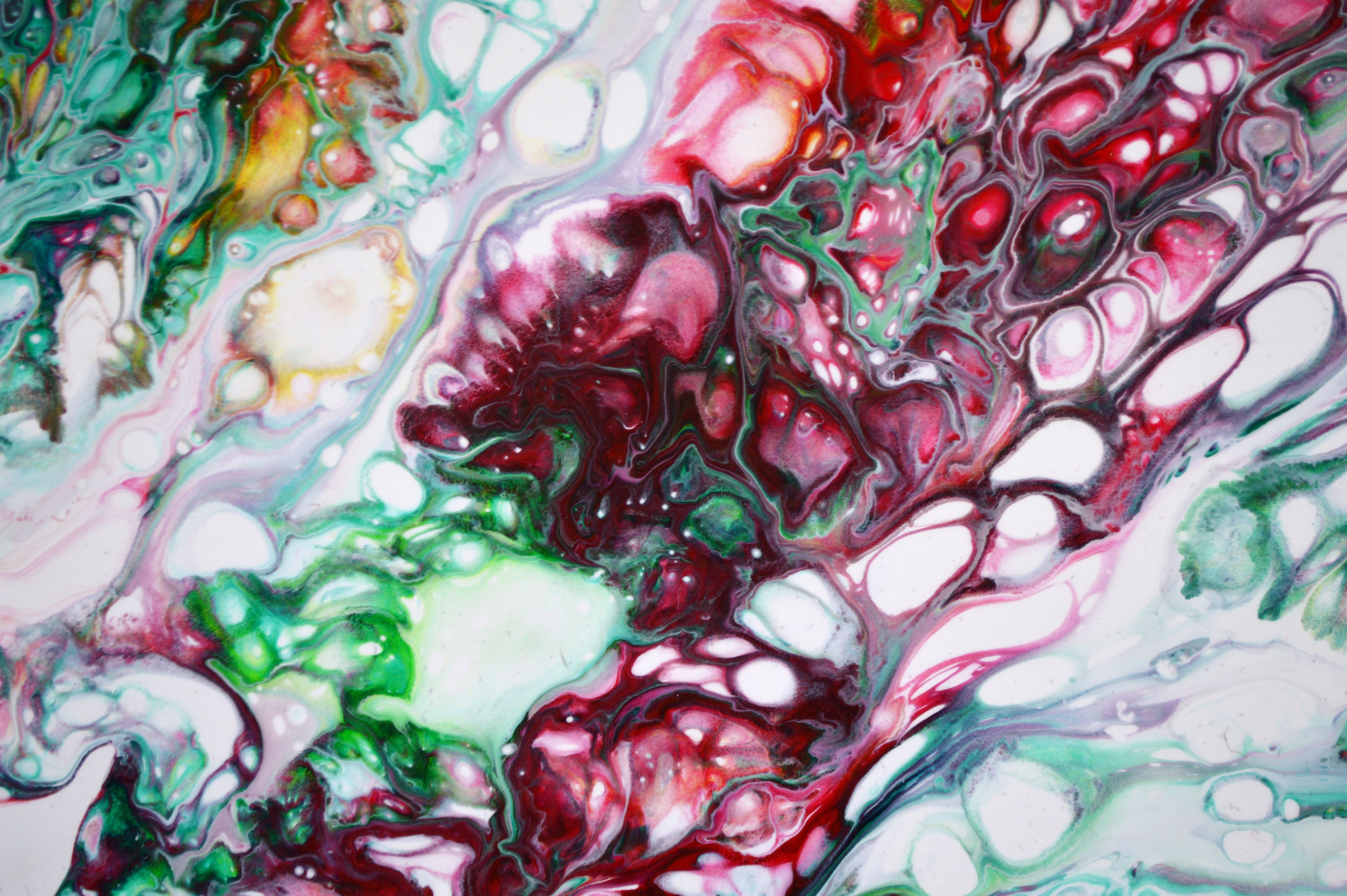 Acryl Bild Acryl Pouring Original Signiert - Etsy