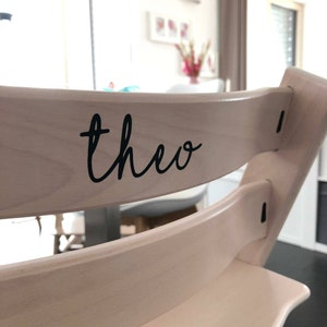 High Chair Stickers Name Stickers Individually - Etsy