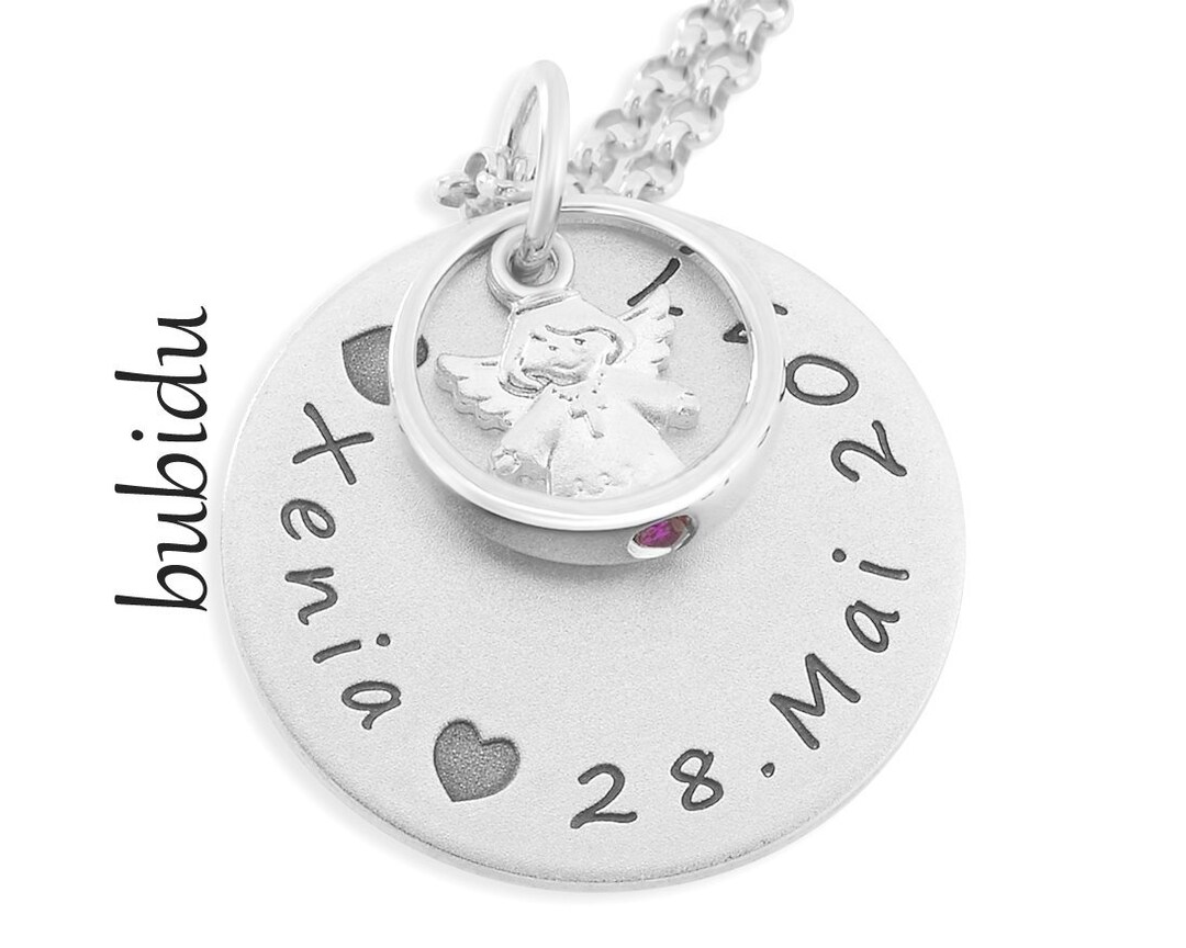 BAPTISM CHAIN SILVER Baptismal Jewelry Angel Baptism Ring Chain Baby ...
