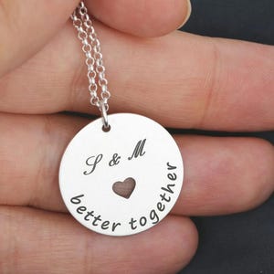 Friendship Necklace Engraving, Jewelry With Text, Chain - Etsy