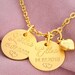 Silver Chain Matte Heart Gold Mother Child Chain Mother's Day Birthday ...