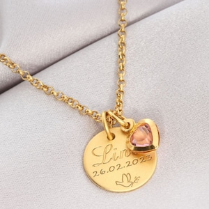 Baptism Jewelry Engraving Baptism Chain Gold Name Chain Girls Baptism ...