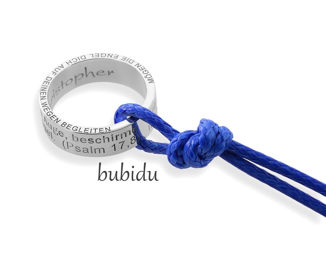 Baptism Jewelry Boy Girl Baptism Ring Engraving Baptism Chain Psalm ...