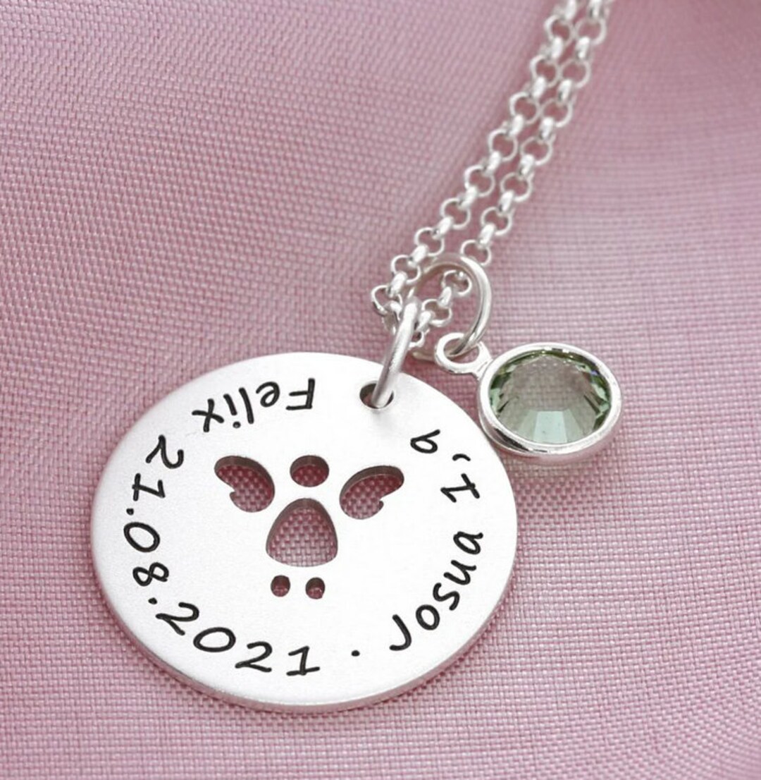 BAPTISM JEWELRY With ANGEL Christening Necklace Engraving Jewelery Girl ...