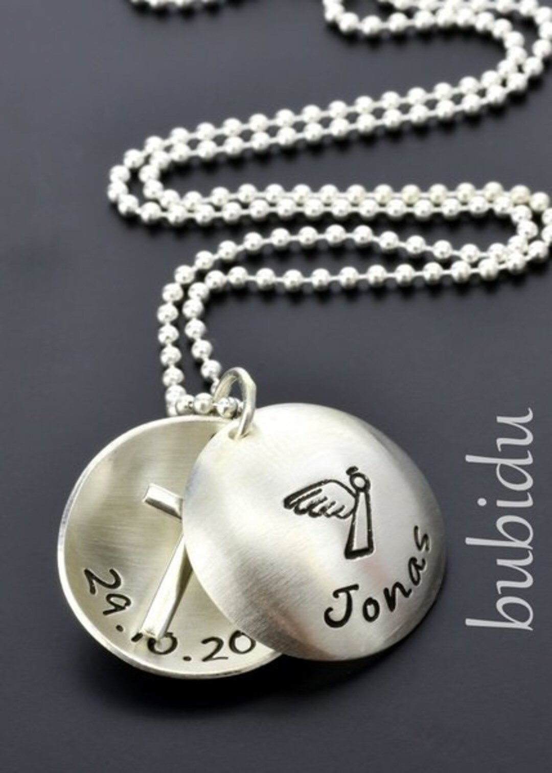 Baptism Jewelry With Engraving Baptism Chain Silver Jewelry - Etsy