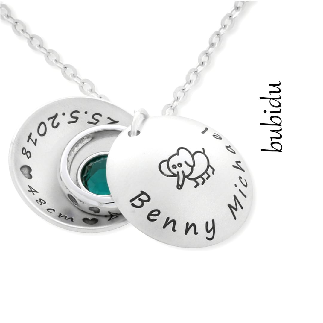 Medallion Baptism Name Necklace Gift for Baptism Communion Christening ...