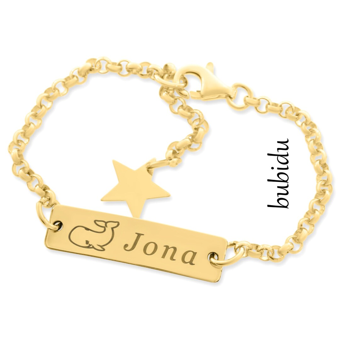 Bracelet enfants bijoux bébé bracelet personnalisé pour baptême ...