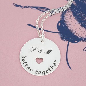 Friendship Necklace Engraving, Jewelry With Text, Chain - Etsy