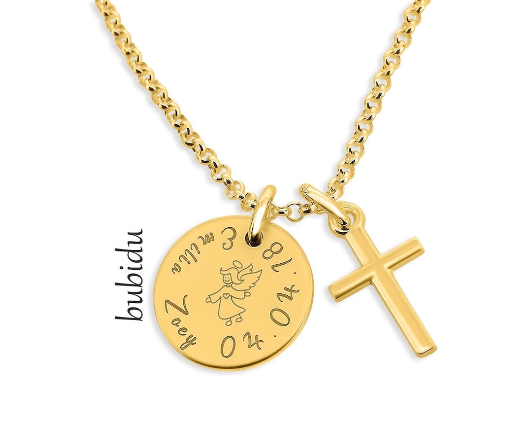 Taufkette Gold 585 Mit Kreuz