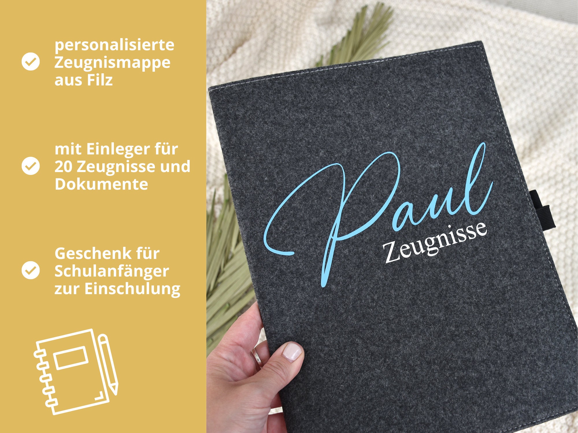 Personalized Certificate Folder calligraphy and - Etsy