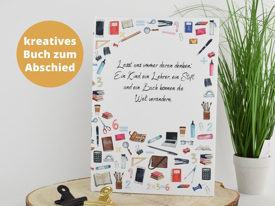 Farewell Book for Teachers to Fill Out Gift Idea to Fill Out Yourself ...