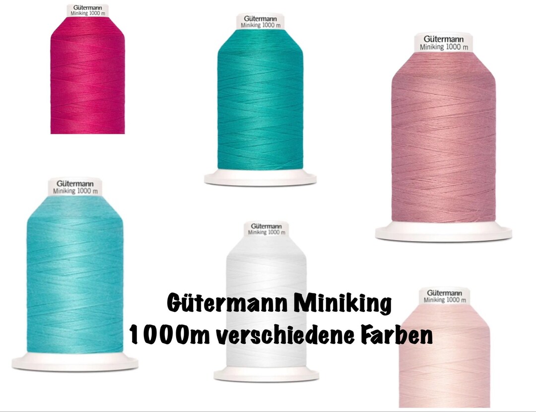 Gütermann Sewing Thread Miniking Overlock Thread, Various Colors - Etsy