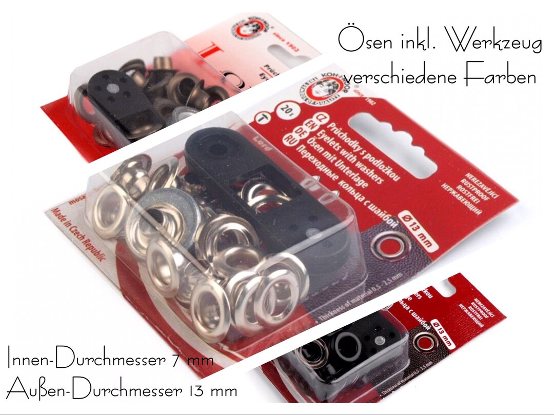 Metal Eyelets, Various Colors, Diameter 7 Mm / 13 Mm - Etsy