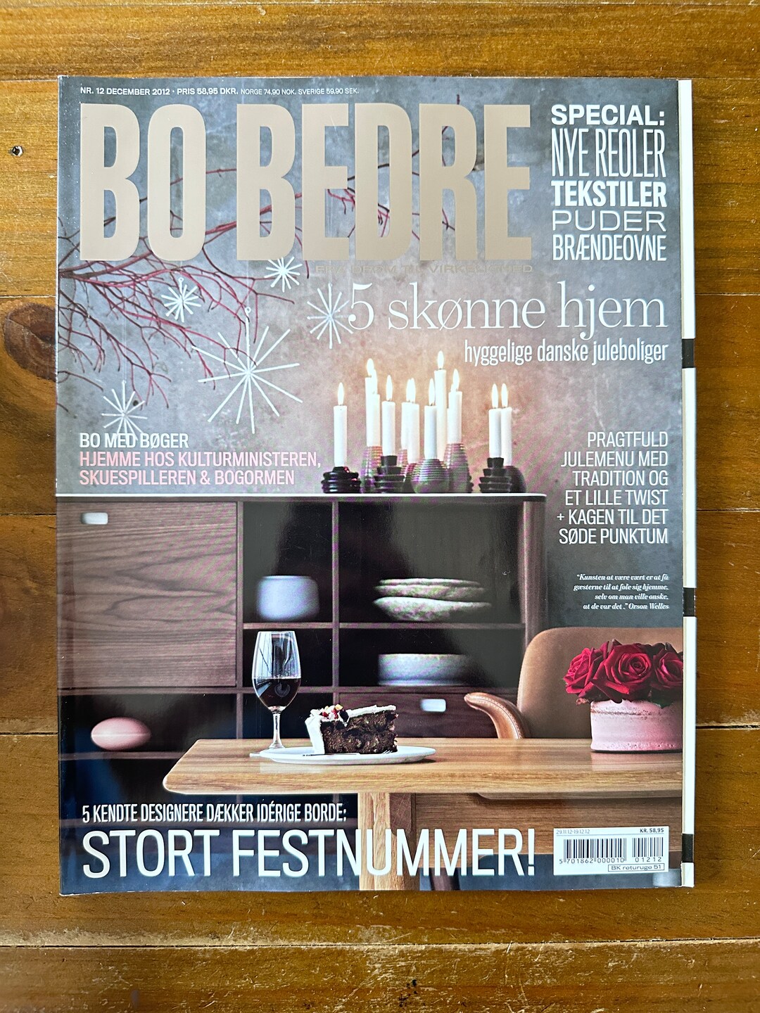Bo Bedre Interior Design Magazine From Denmark 12-2012 - Etsy