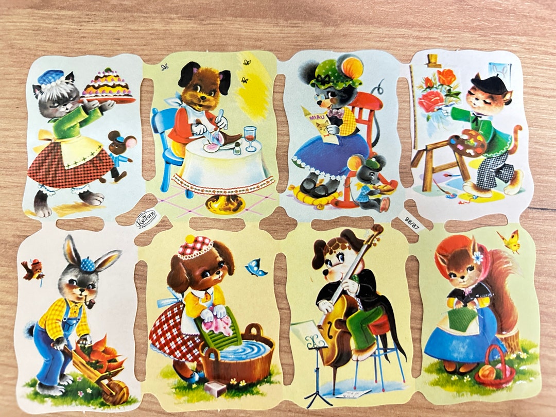 1 Sheet of Glossy Images Wafers Rose Images Punched From - Etsy