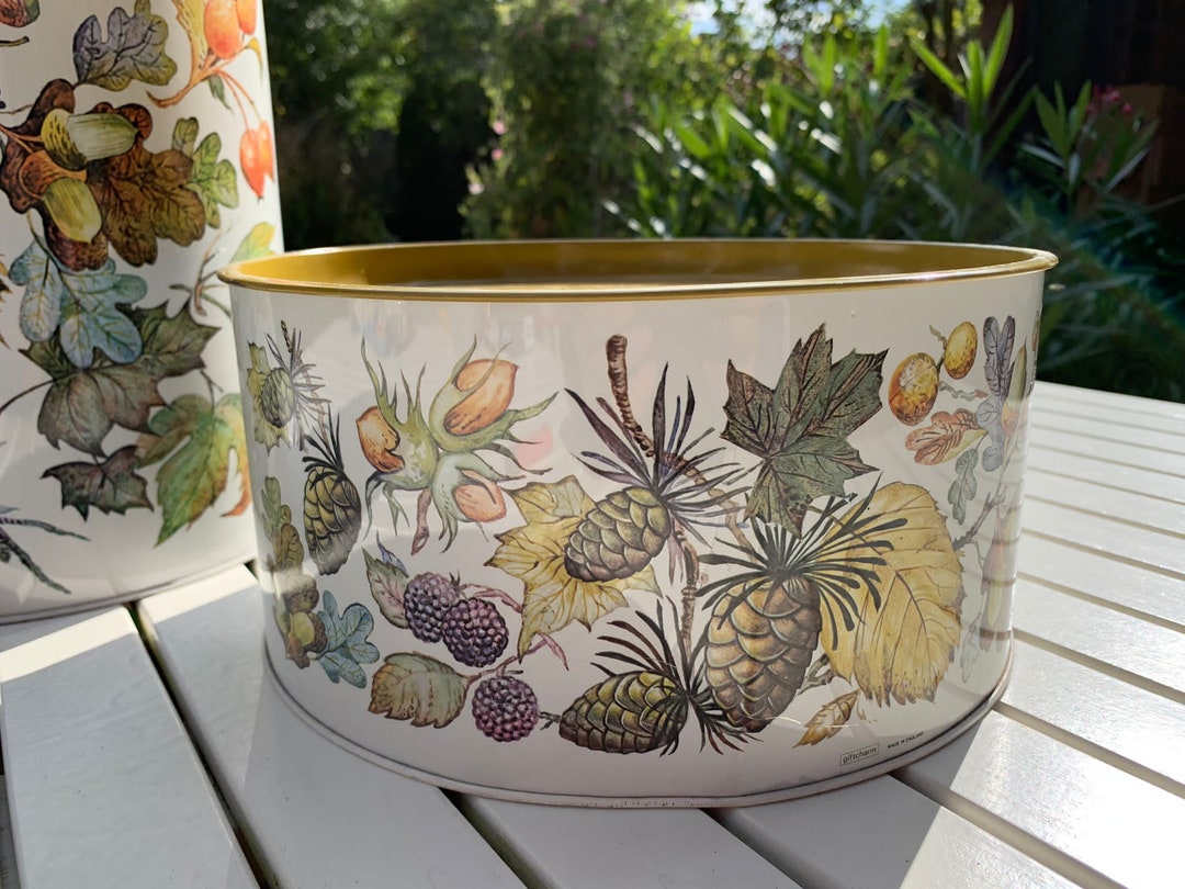 Beautiful Vintage Tin, AUTUMN 2 RARE Flat - Etsy