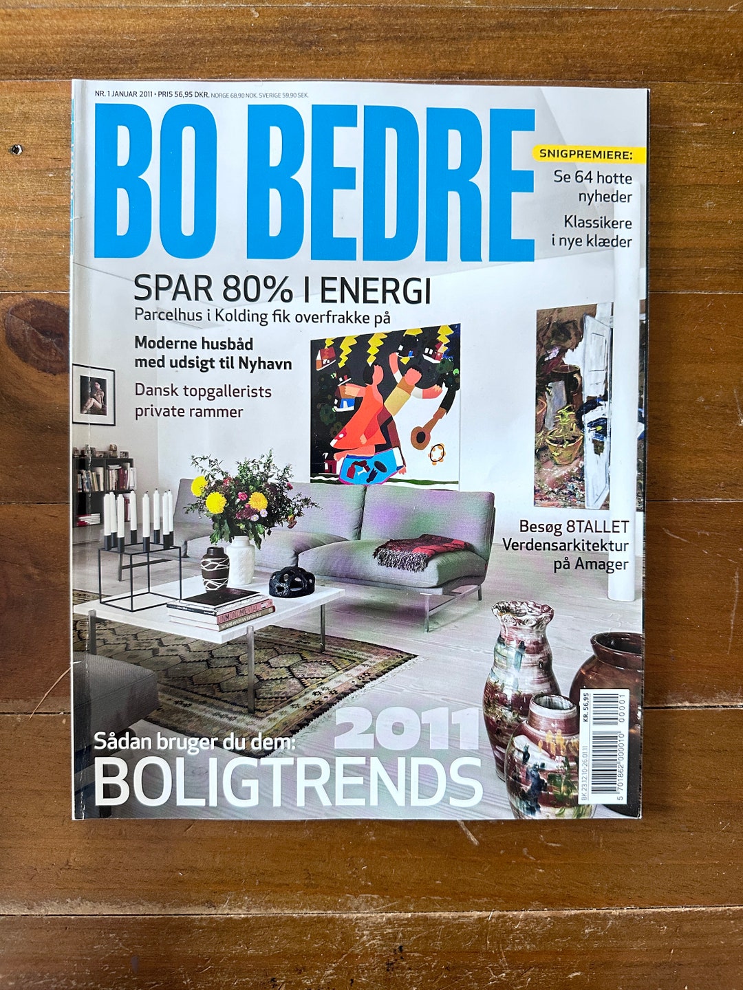 Bo Bedre Interior Design Magazine From Denmark 1-2011 - Etsy