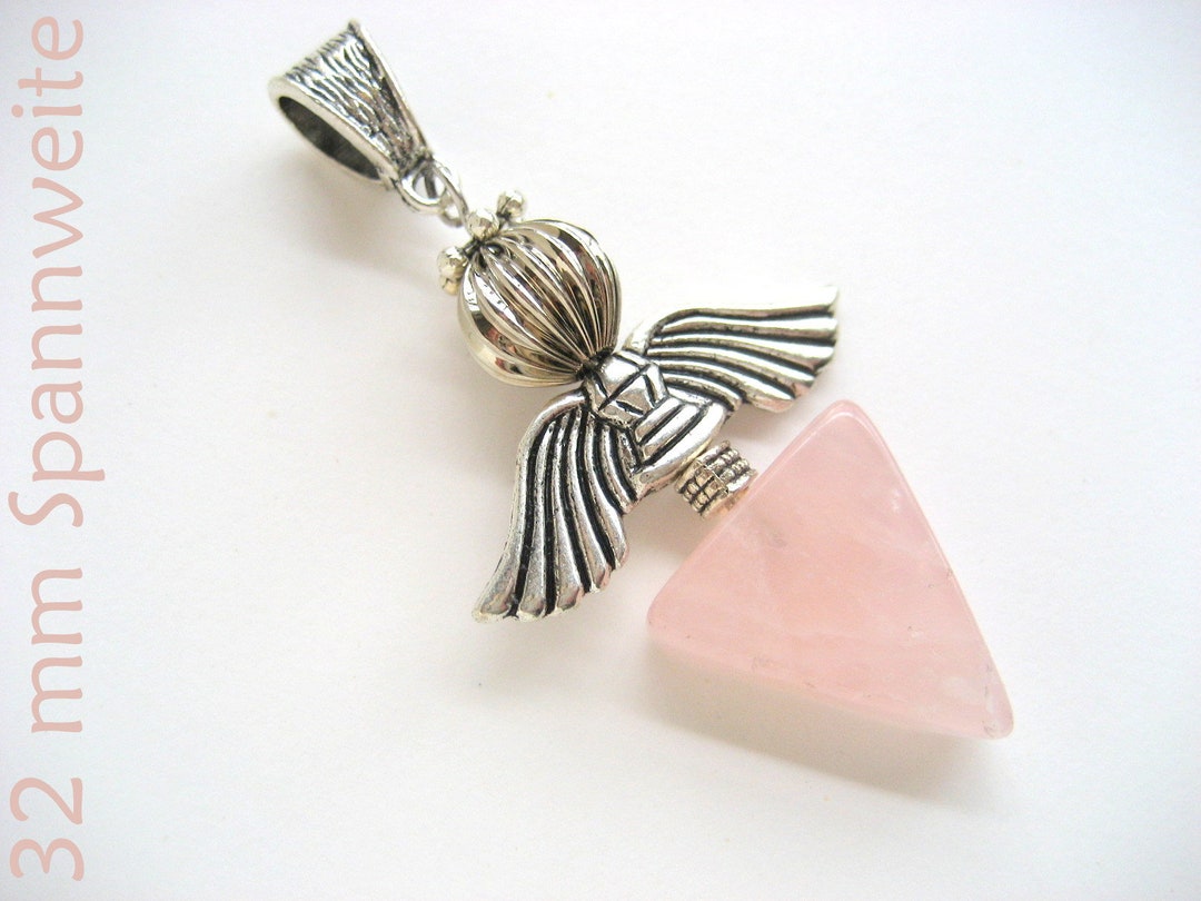 Angel Rose Quartz Large - Etsy