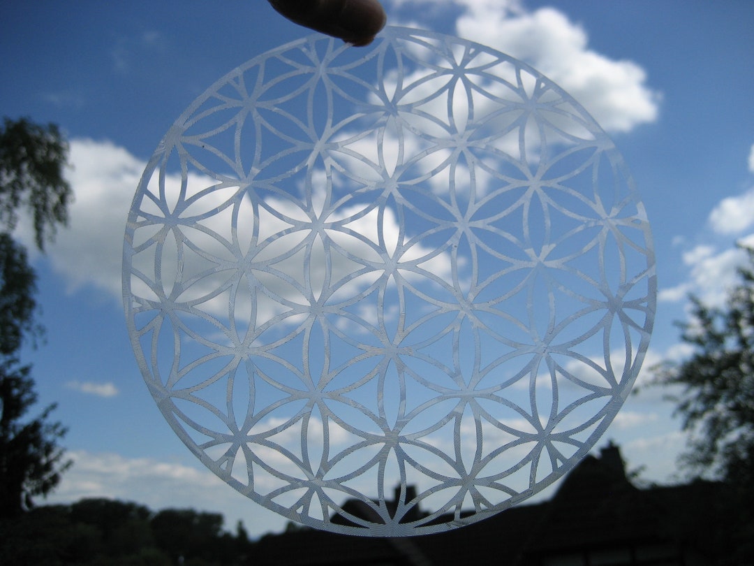 Flower of Life Window Sticker From 14 Cm - Etsy