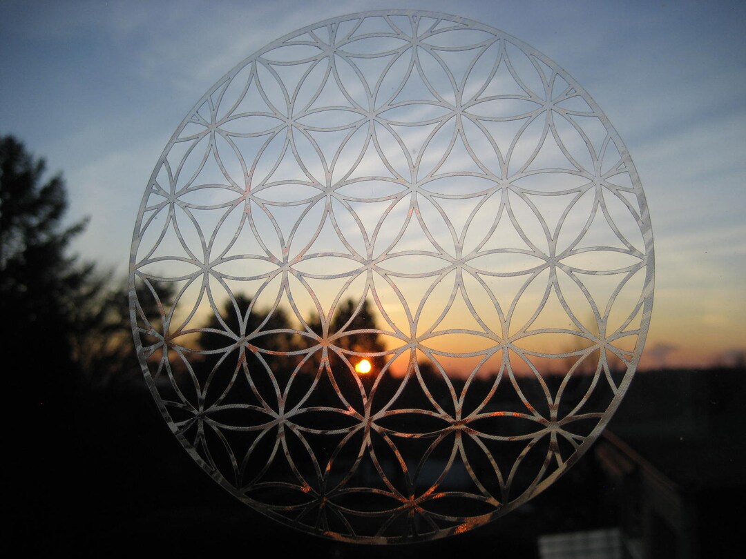 Flower of Life Filigree Window Sticker 12, 15, 18 or 21 Cm - Etsy
