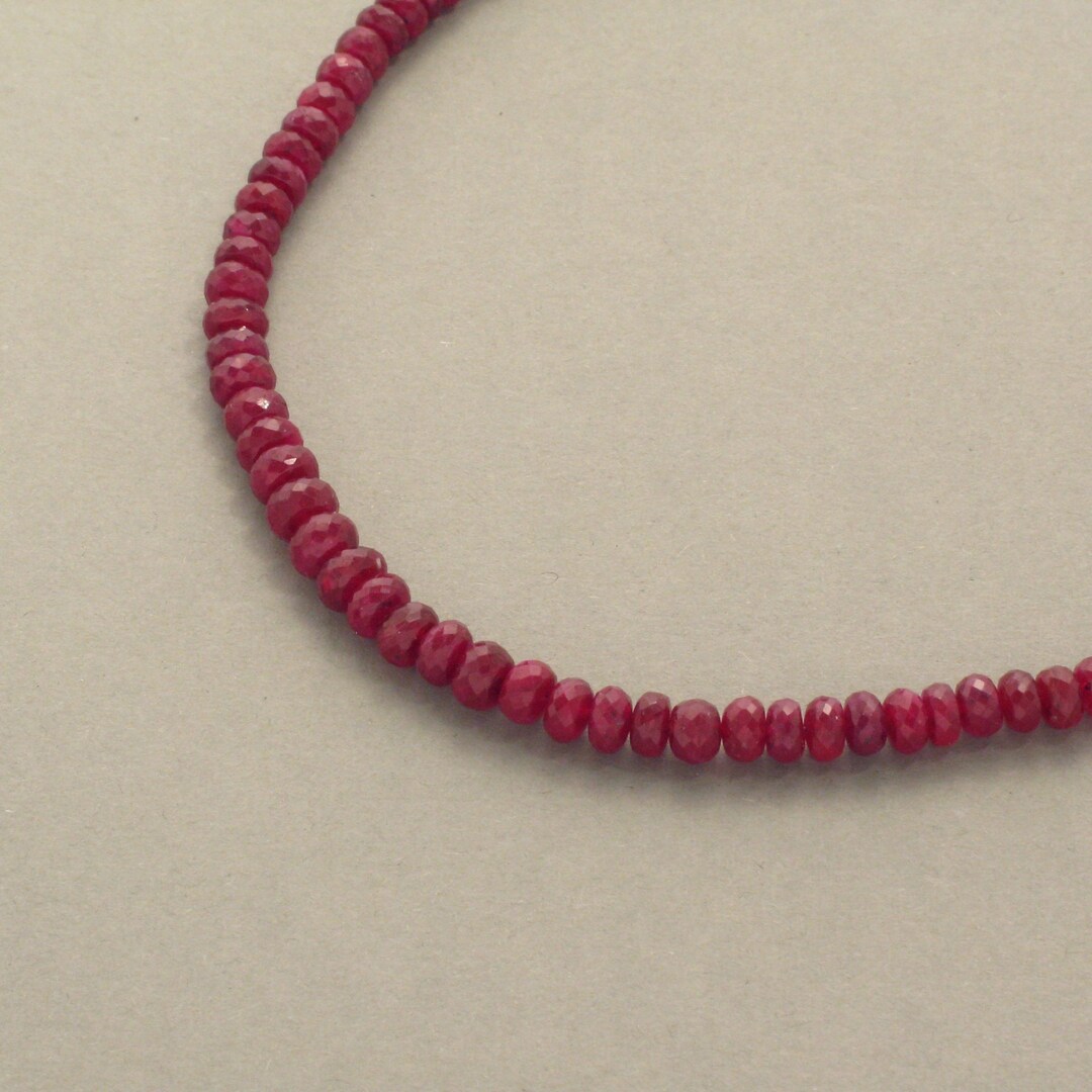Collier de rubis - Etsy France