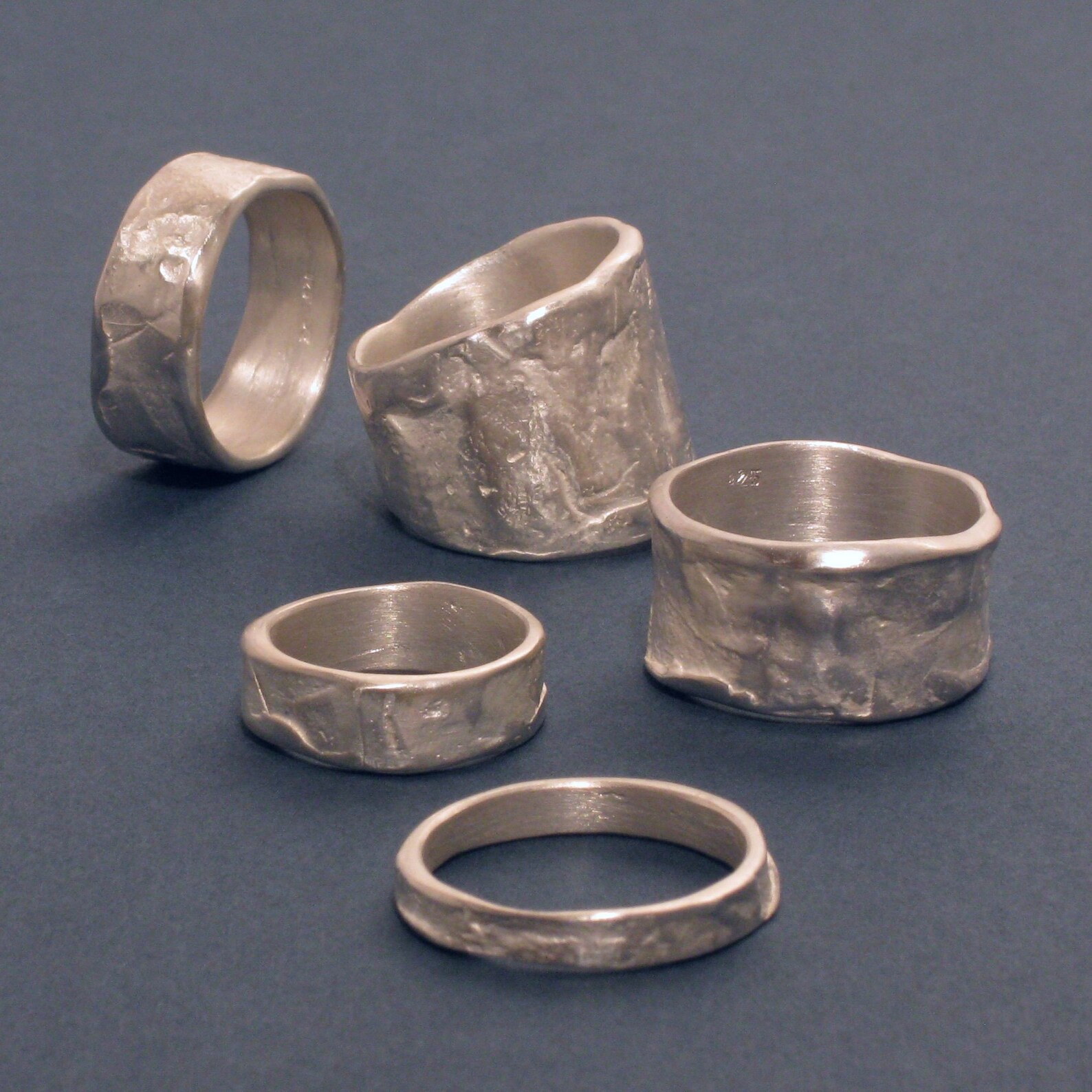 Silver Cast Ring 0.47 Inch 12 Mm | Etsy