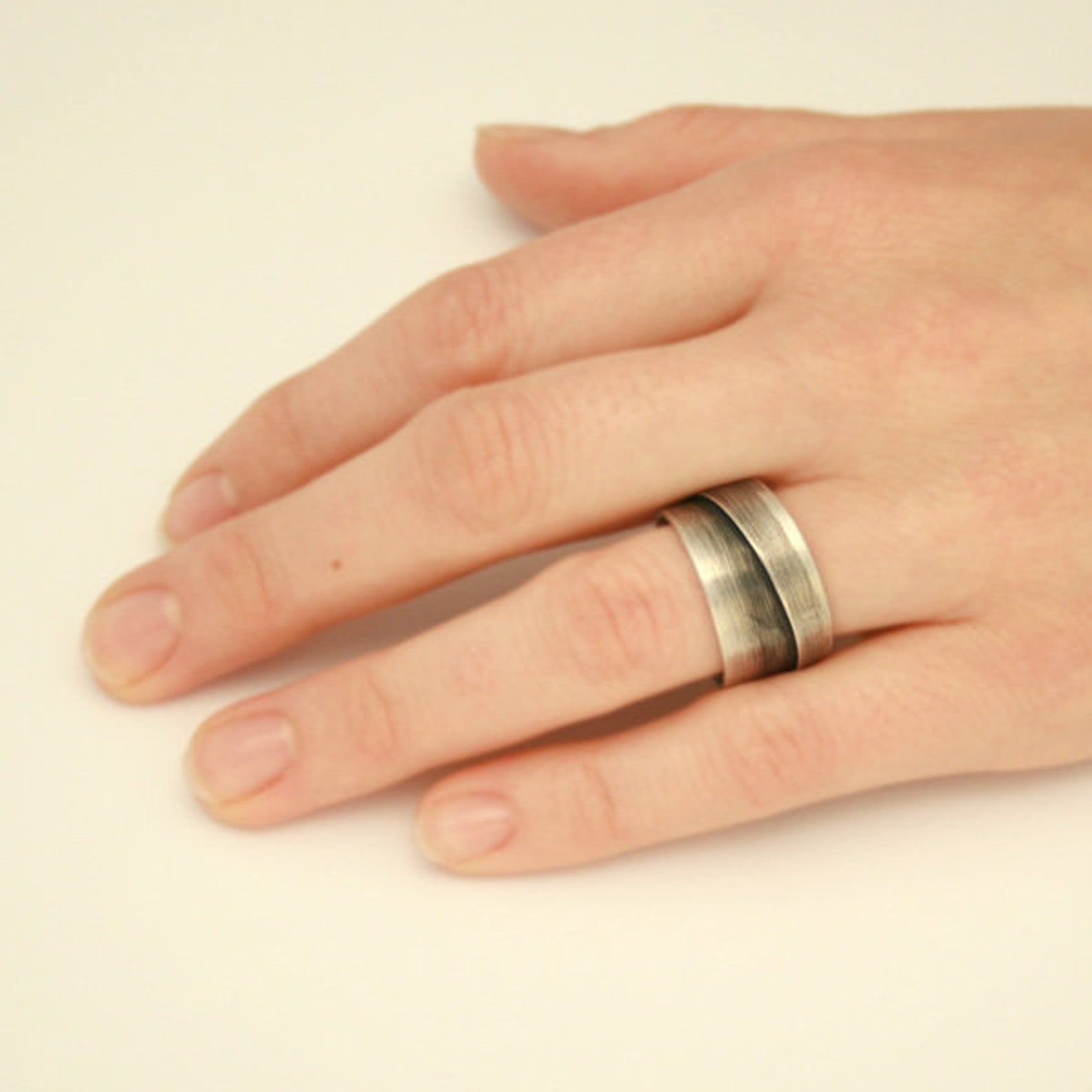 Slender Silver Coiled Ring - Etsy