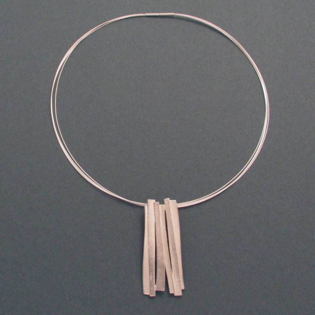 Barbara Large Untarnished Silver Pendant - Etsy