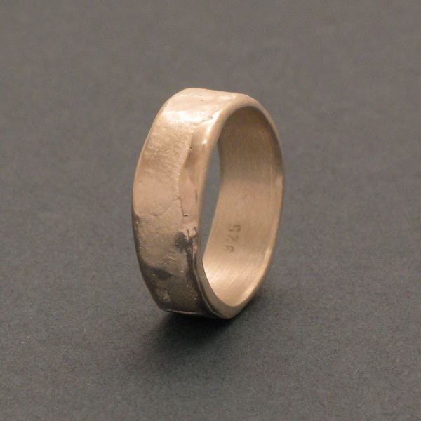 Silver Cast Ring - Etsy