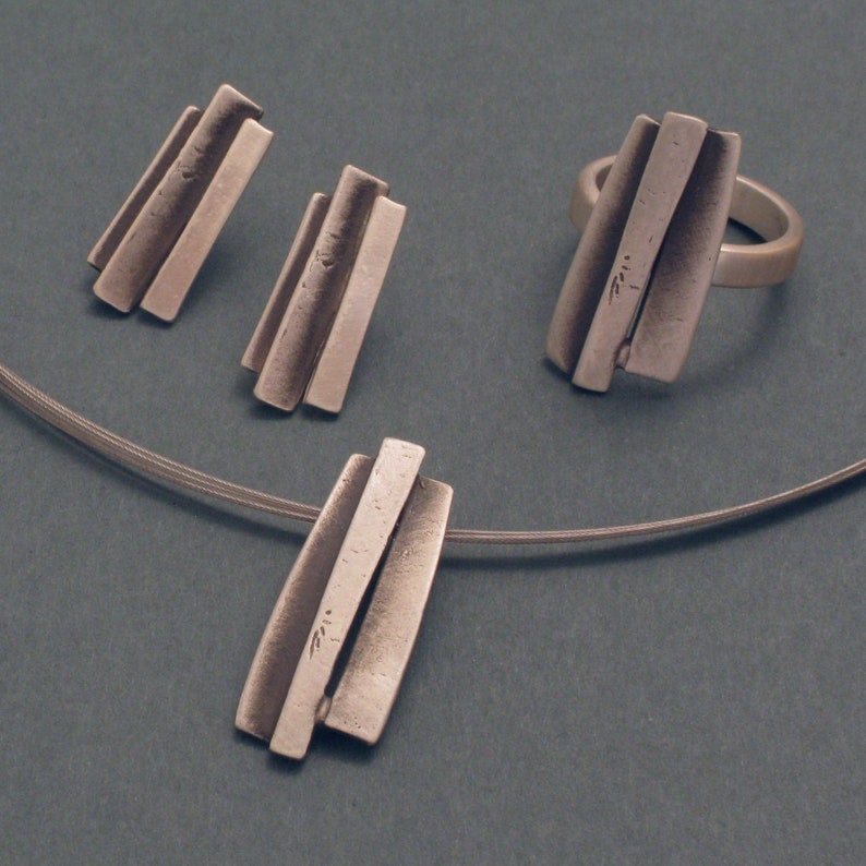 Barbara Blackened Silver Ring | Etsy