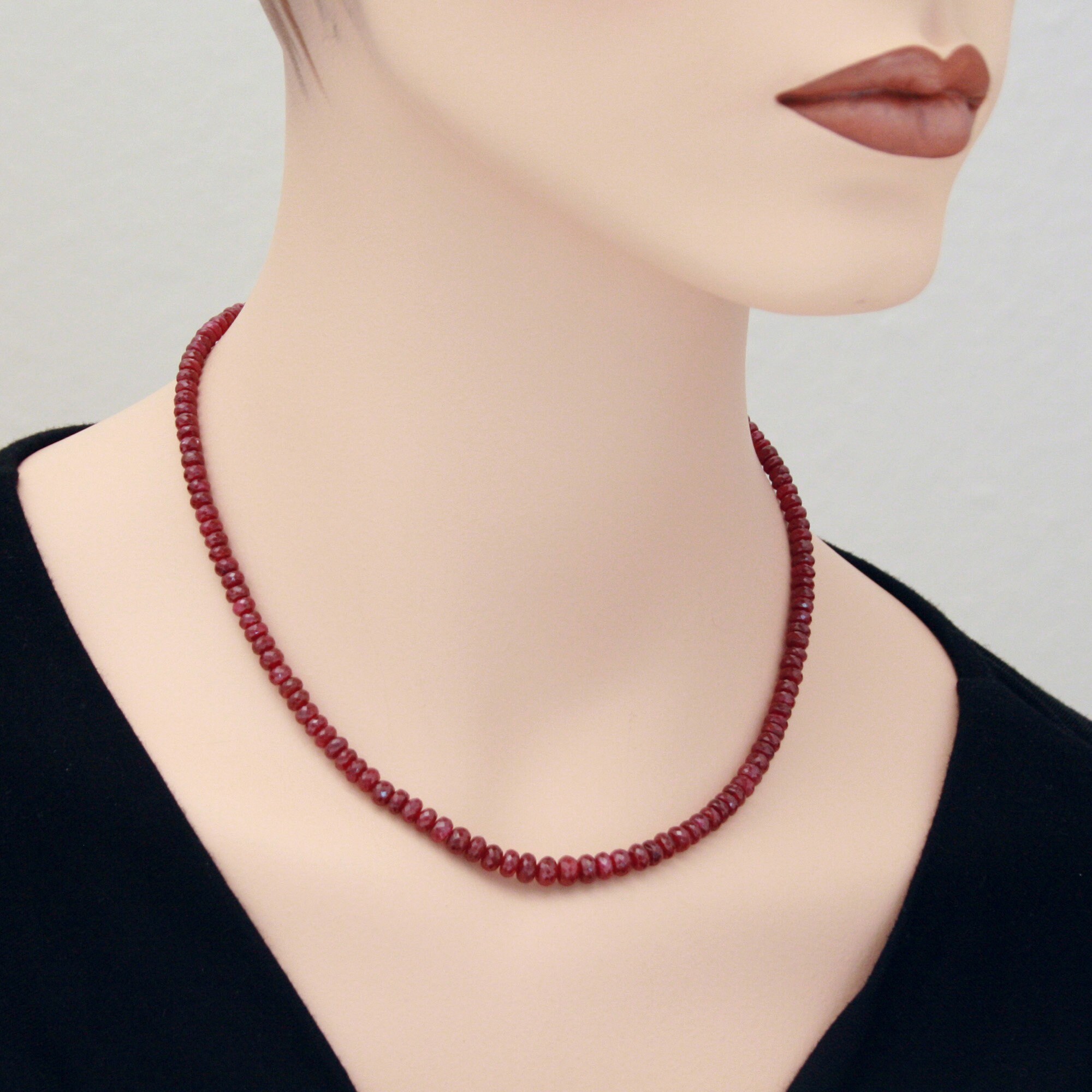 Ruby Necklace | Etsy