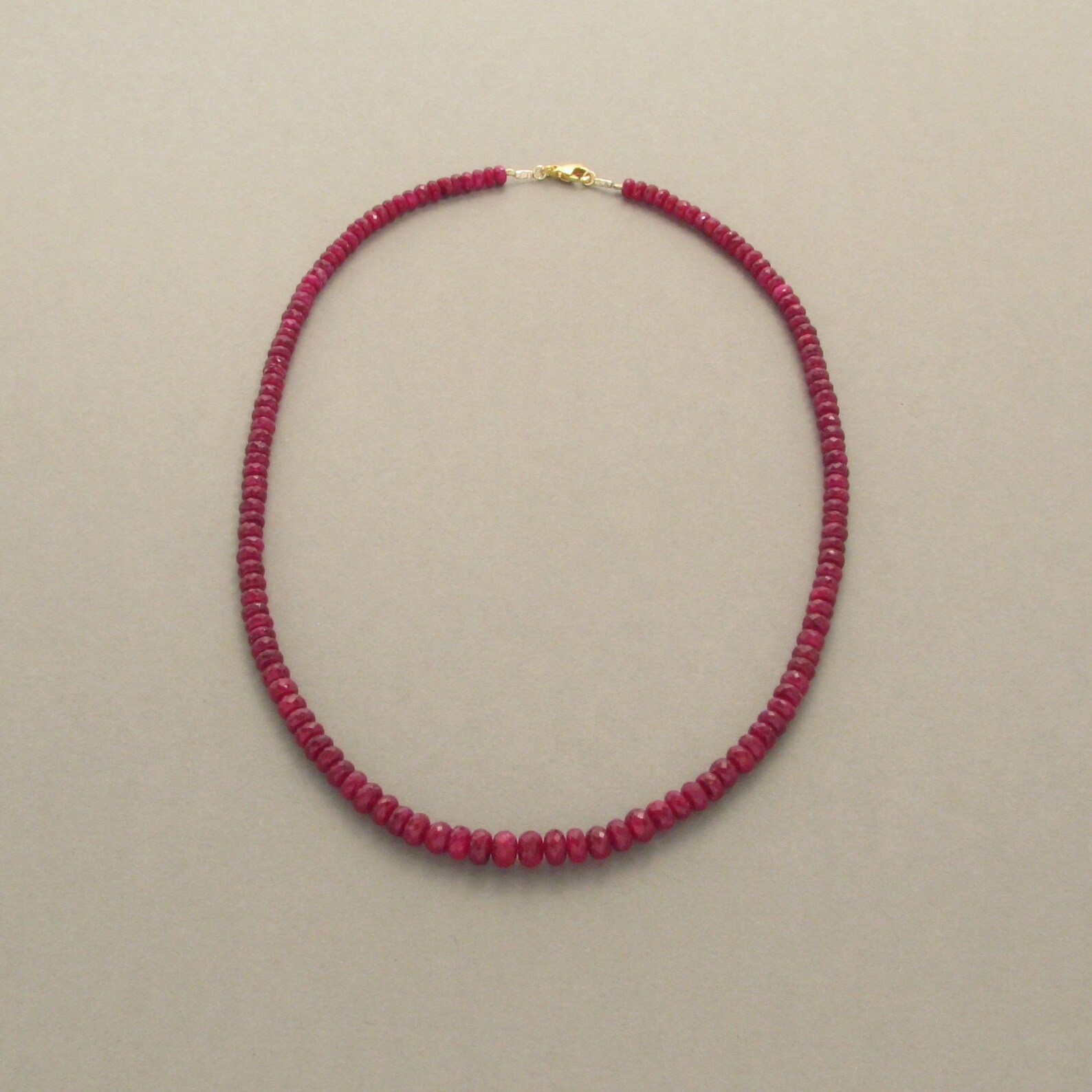 Collier de rubis - Etsy France