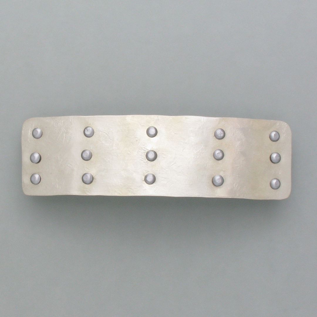 Rivets Hair Clip Nickel Silver - Etsy